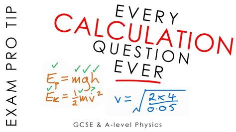 How To Do Any Gcse Physics Calculation Exam Pro Tip Youtube