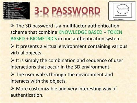 3d Password Ppt Pptx