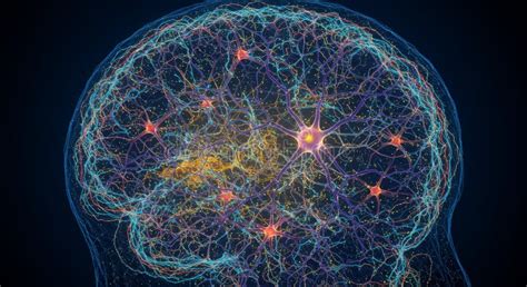Neural Network Connections In The Brain Intricate Network Of Neurons And Synapses Symbolizing