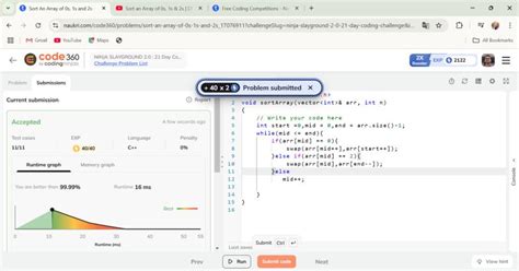 Aman Kumar On Linkedin Ninjasslayground Codingninjas Dutchnationalflag Arraysorting