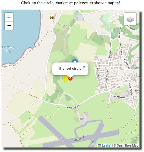 leaflet example layergroup with popups