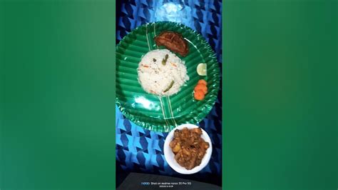 ফ্রাইড রাইস চিকেন কষা বেগুনি ও সালাদ জমিয়ে খাওয়া হলো 😍 ️ Comment Food Cooking