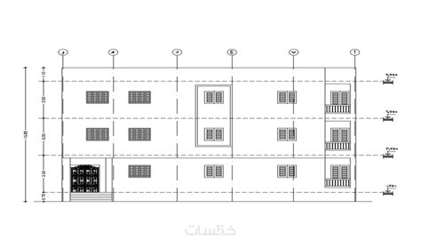 عمل تصميمات معمارية مساقط وواجهات ب اوتوكاد 2d خمسات