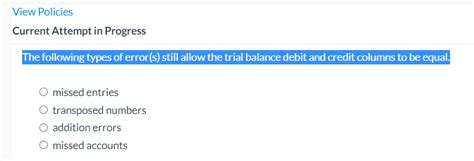 Solved View Policies Current Attempt In Progress The Chegg