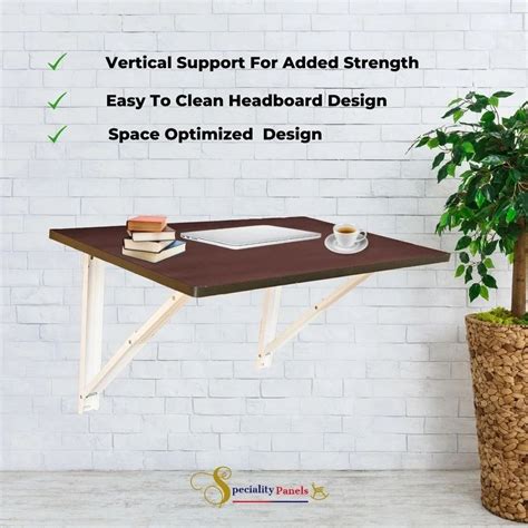 Real Texture Dark Wenge Finish King Size Wall Mounted Folding Space