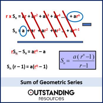 Sum Of Geometric Series Activities And Lesson By Outstanding Resources