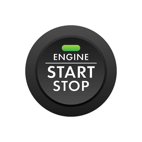 Premium Vector Car Engine Start Stop Button Starting And Stopping
