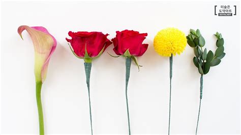 플라워 와이어링 기법 배우기 크로스법 And 트위스팅법 Youtube