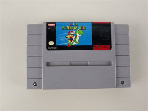 Super Mario World 1991 Snes Game And Instruction Booket Computers