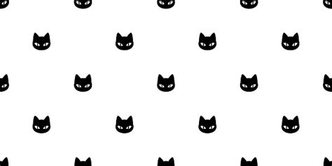 고양이 원활한 패턴 벡터 고양이 캘 리 만화 스카프 절연 타일 배경 그림 반복 벽지 선물 포장 갈고리 발톱에 대한 스톡 벡터 아트 및 기타 이미지 Istock