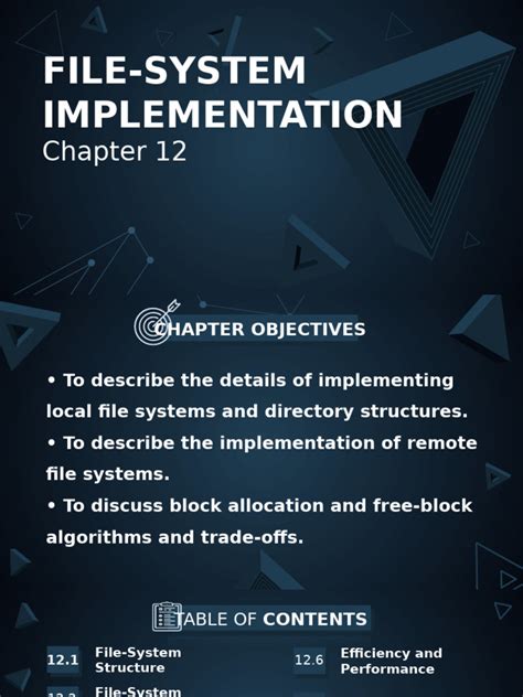 Chapter 12 File System Implementation Pdf File System Computer File