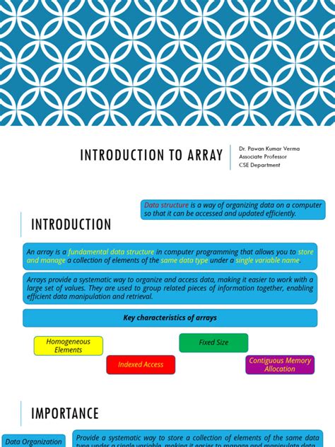 Introduction To Arrays Final Pdf Computer Engineering Software Engineering