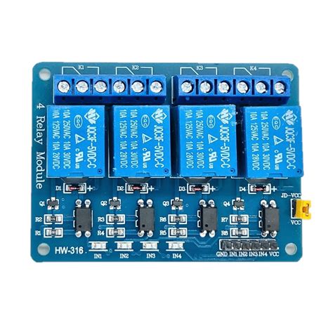 Módulo Relé 4 Canais 5v Arduino E Cia