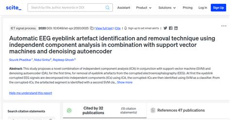 Automatic Eeg Eyeblink Artefact Identification And Removal Technique