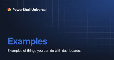 Examples Powershell Universal