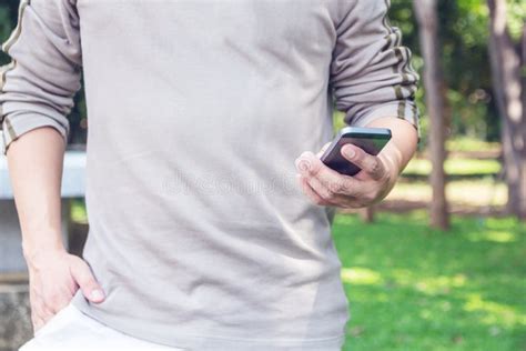 Man Using A Mobile Phone To Connect To Wifi But Wifi Not Connected And Waiting To Loading