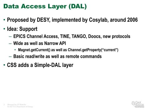 PPT Control System Studio CSS Data Access Layer DAL PowerPoint