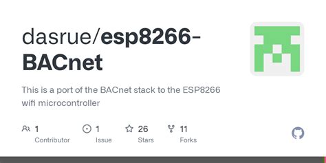 Github Dasrueesp8266 Bacnet This Is A Port Of The Bacnet Stack To The Esp8266 Wifi