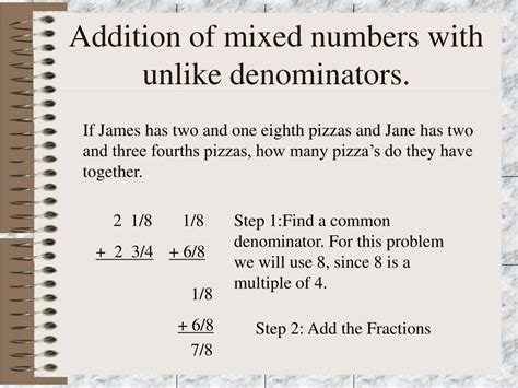 PPT Adding Mixed Numbers PowerPoint Presentation Free Download ID