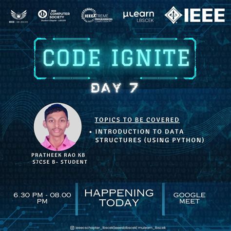 Ieee Computer Society Lbs College Of Engineering On Linkedin Codeignite Python