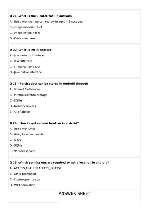 Android Mock Testii Pdf