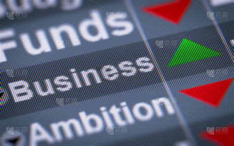 屏幕上的商业指数。