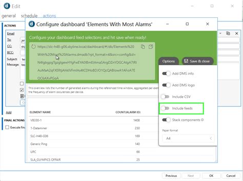 Configuring Dashboard For Scheduled Email Sending Task Dataminer Dojo