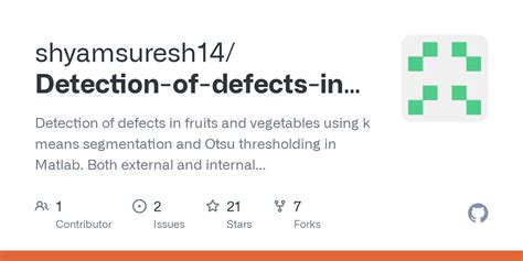 Github Shyamsuresh14detection Of Defects In Fruits And Vegetables Detection Of Defects In