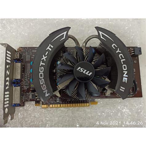 Jual Vga Msi Gtx650ti 1gb 128bit Ddr5 Shopee Indonesia
