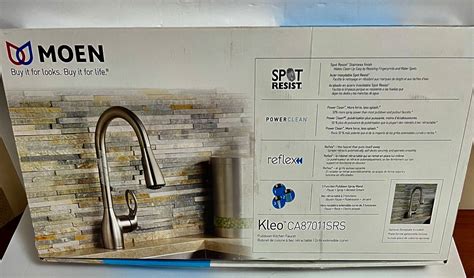 Moen KLEO CA87011SRS Pull Down Sprayer Kitchen Faucet w/ Reflex and ...