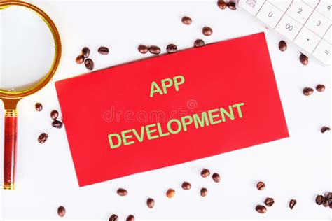 Business Programming Interface Application And Network Concept Text App Development On The