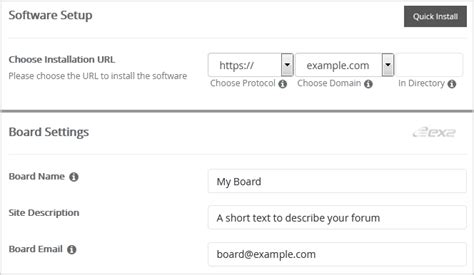 how to install forum phpbb via softaculous in cpanel base de