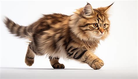 Premium Ai Image Playful Cat Isolation