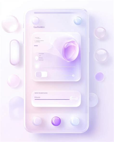 Modern Mobile Ui Design With Gradient Colors Premium Ai Generated Image