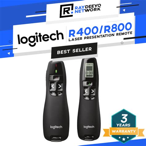 Logitech R400 R800 Wireless Presenter Laser Presentation Remote Pointer [easy To Control Plug