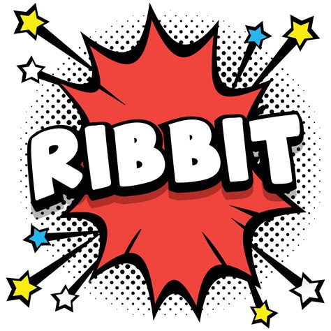 Ribbit Pop Art Comic Speech Bubbles Book Sound Effects 12854344 Vector Art At Vecteezy