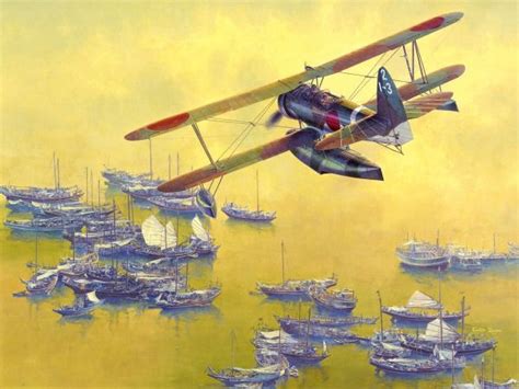 배경 화면 제 2 차 세계 대전 군용 항공기 전쟁 복엽 비행기 플로트 수상 비행기 일본 Imperial Japanese Navy 2048x1122