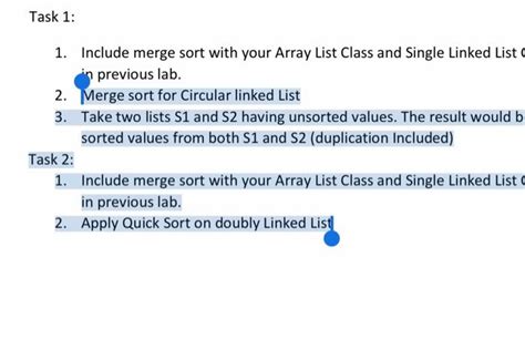 Solved 2 Merge Sort For Circular Linked List3 Take Two