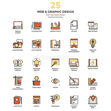 Development Ui Icons Stock Illustrations 8821 Development Ui Icons