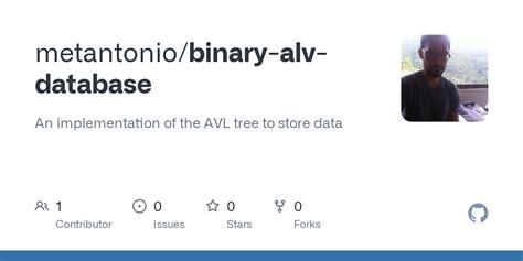 Github Metantoniobinary Alv Database An Implementation Of The Avl