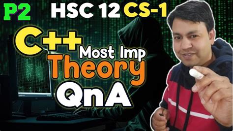 Part 2 C Theory Questions And Answers For Hsc 12th Cs Paper 1 Yp