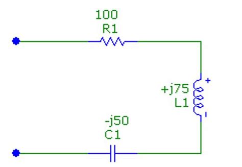 Solved Find The Impedance Of This Series Circuit Between The Chegg Com