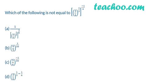 Practice Questions On Laws Of Exponents With Videos Teachoo
