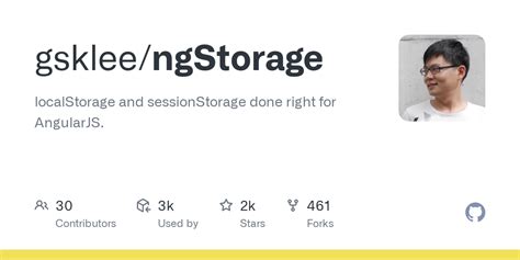 Github Gskleengstorage Localstorage And Sessionstorage Done Right For Angularjs