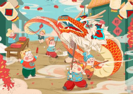 舞龙画创意 舞龙画 伤感说说吧