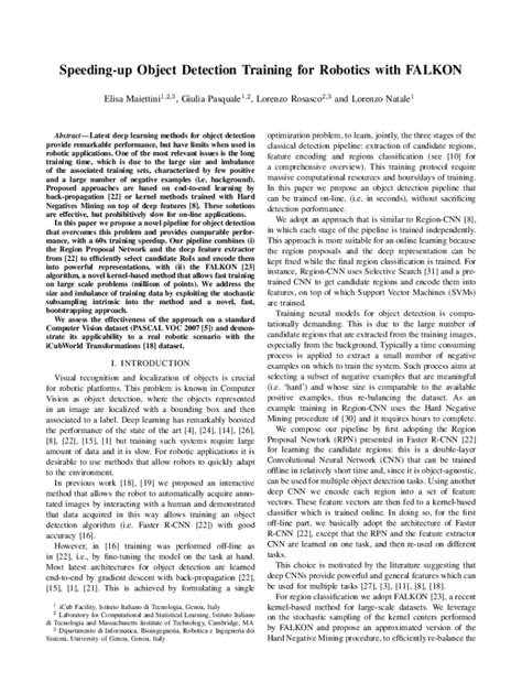 Fillable Online Speeding Up Object Detection Training For Robotics With Falkon Fax Email Print