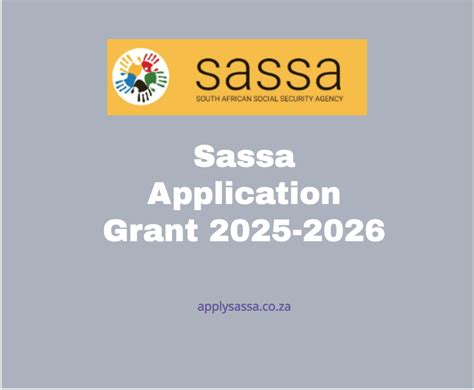 Sassa Application Grant SASSA Grant