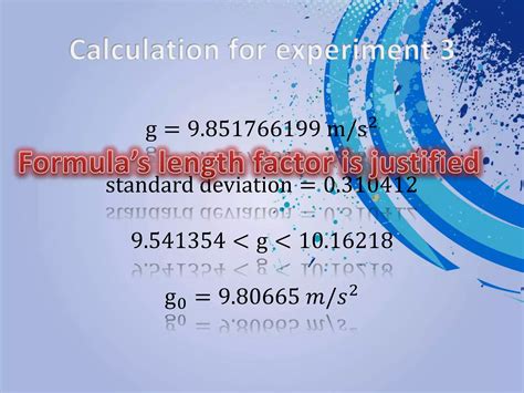 Calculating The Gravitational Acceleration Pptx