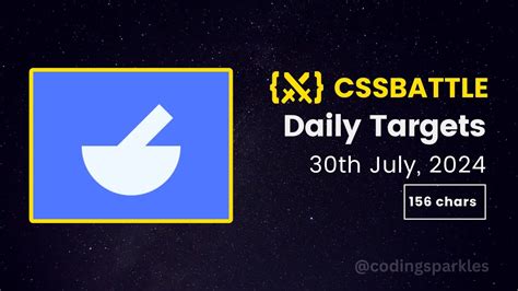 Css Battle Daily Targets 30th July 2024 Solution Youtube