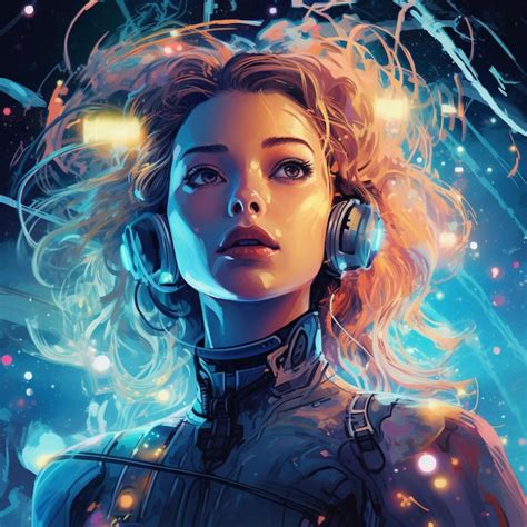 Premium Ai Image A Futuristic Luminescence